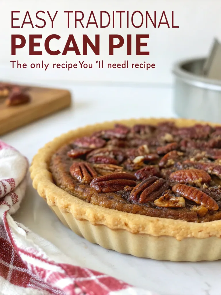 Easy & Best Traditional Pecan Pie - The Only Recipe You'll Need! 1